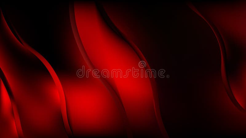 Cool Red Wave Background Vector Stock Vector - Illustration of flowing ...