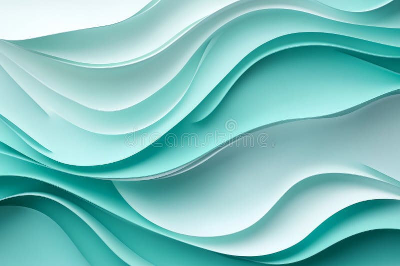 A Cool, Refreshing Background in Shades of Teal and Mint, Featuring ...