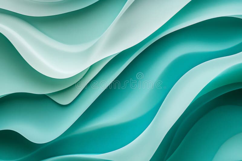 A Cool, Refreshing Background in Shades of Teal and Mint, Featuring ...