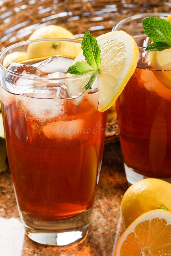 Cool, Refreshing Iced Tea stock photo. Image of summery - 18664400