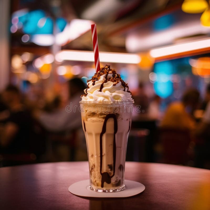 Cool and Refreshing Milkshake Stock Image - Image of dessert, smoothie ...