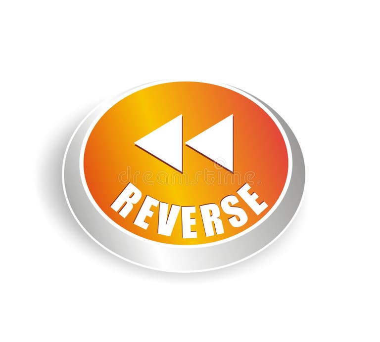 Cool reverse button stock vector. Illustration of orange - 4739727