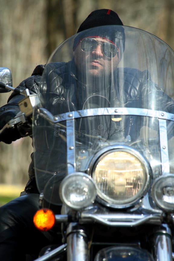 Cool rider on a chopper stock photo. Image of driver - 14275706