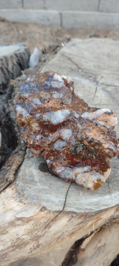 Arizona Quartz Mineral with Gold Veins Containing Gold Flakes Stock ...