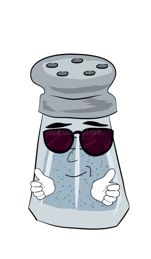 Sad salt cartoon stock illustration. Illustration of upset - 48898881