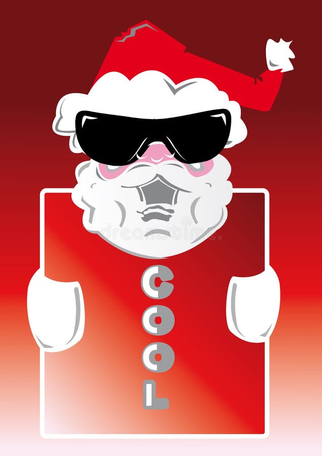 Cool santa stock vector. Illustration of christmas, santa - 7297385
