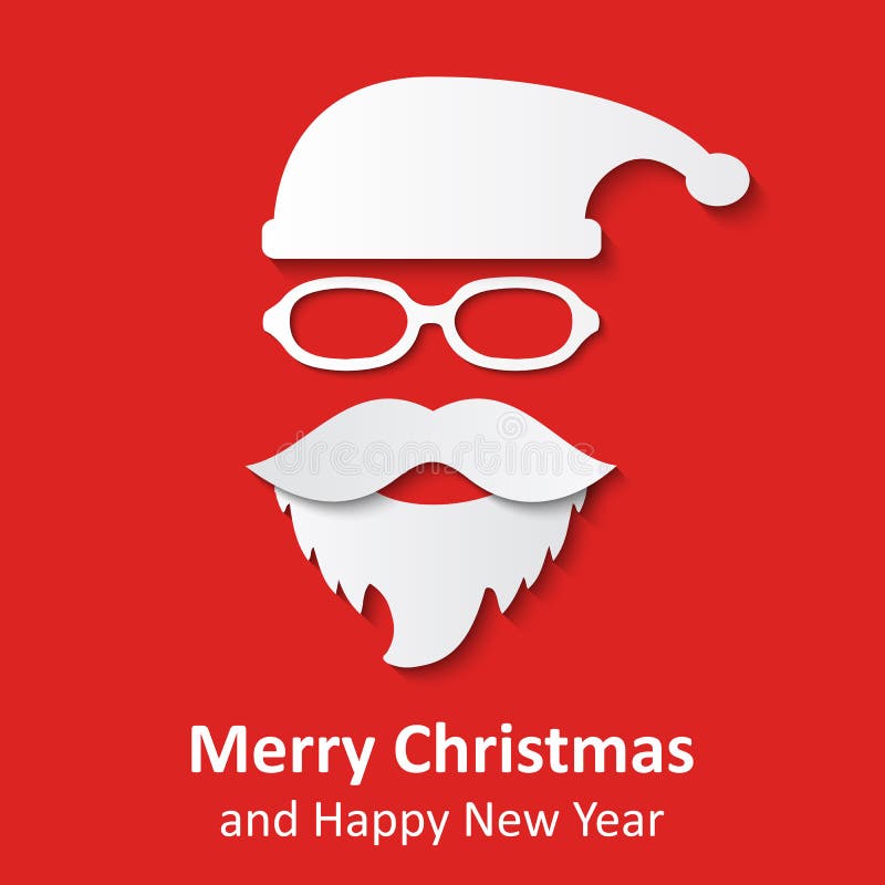 Cool Santa Claus - vector stock vector. Illustration of elegant - 129504722