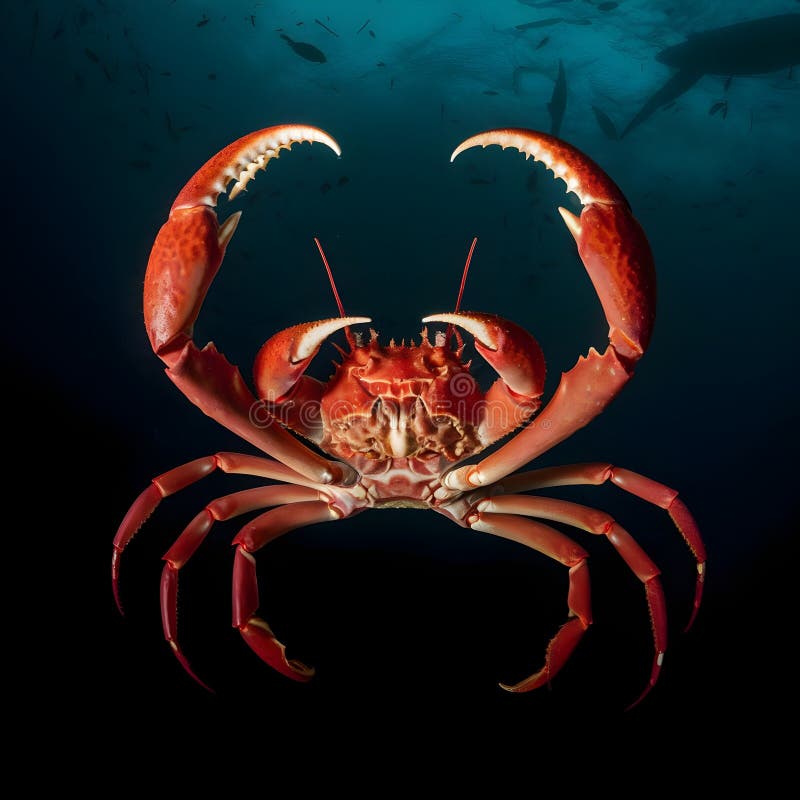 Deep Water Spider Crab stock illustration. Illustration of animals ...