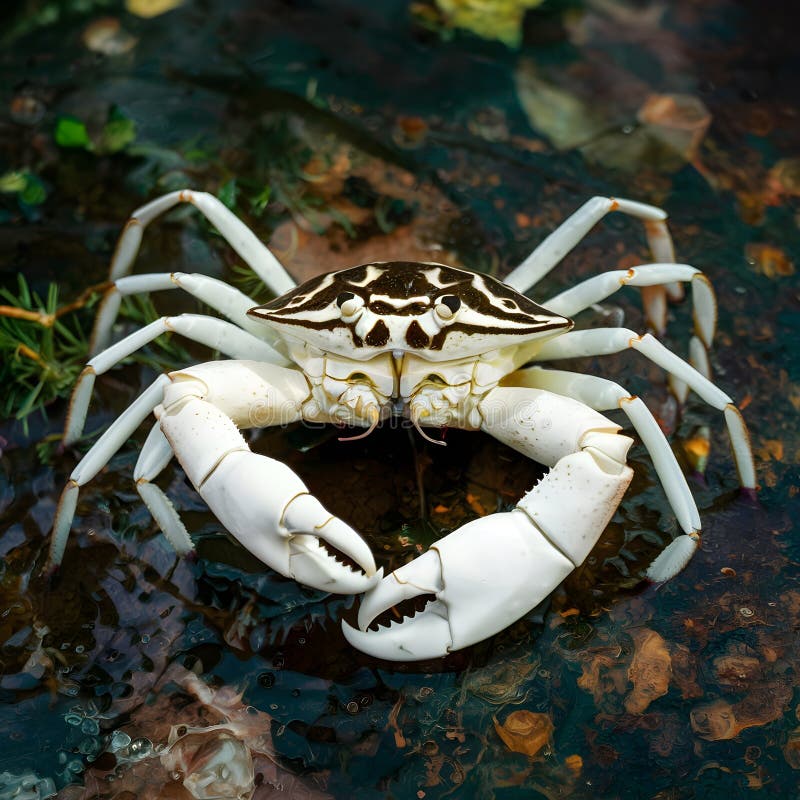 White Spider Crab stock illustration. Illustration of animals - 320603716