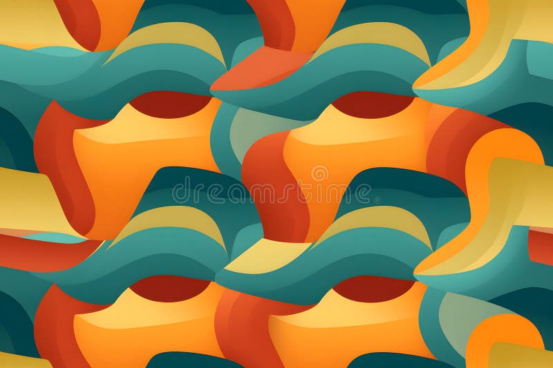 A Cool Seamless Abstract Doodle Pattern Inspired by 00s, Neural Network ...