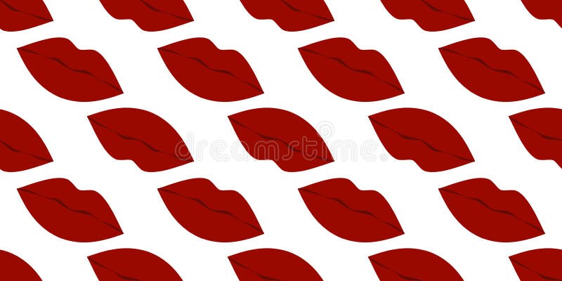 Seamless Lips Background, Illustration Stock Vector - Illustration of ...