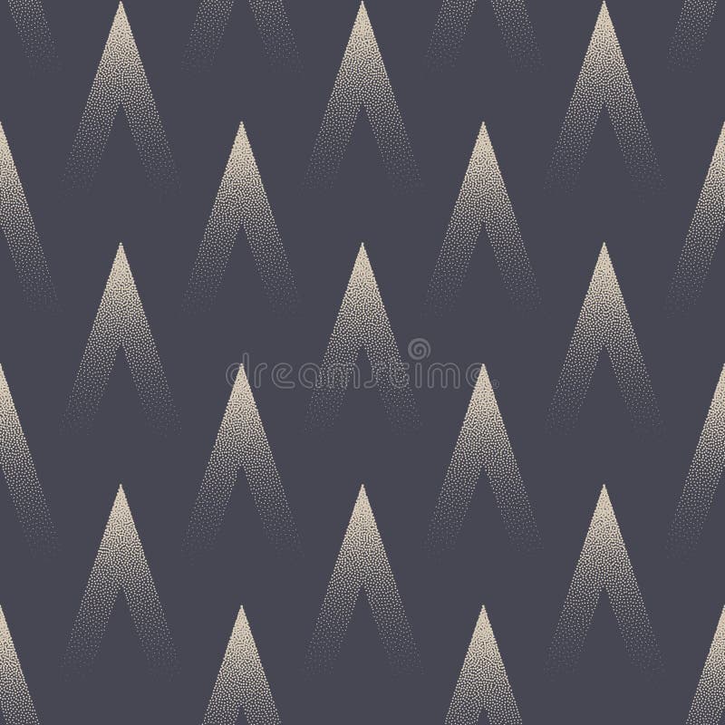 Cool Sharp Spikes Geometric Seamless Pattern Vector Trendy Abstract ...