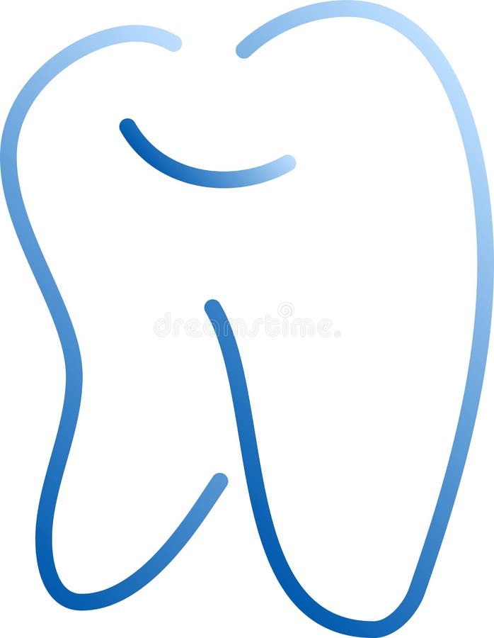 Cool Simple Line Drawing of Tooth Stock Vector - Illustration of ...