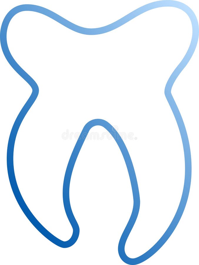 Cool Simple Line Drawing of Tooth Stock Vector - Illustration of body ...