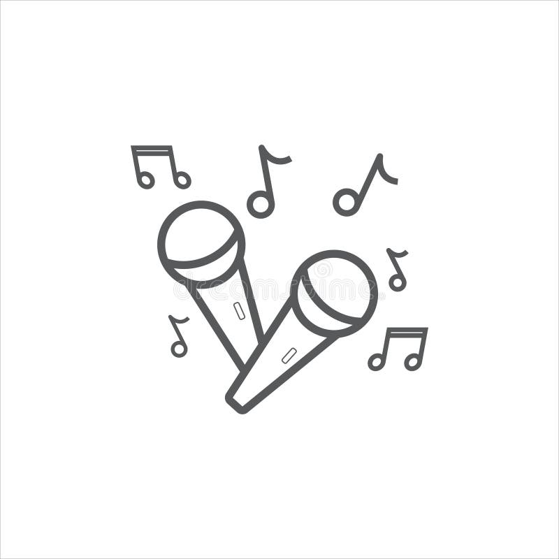 Singing Icon. Trendy Flat Vector Singing Icon on White Background from ...