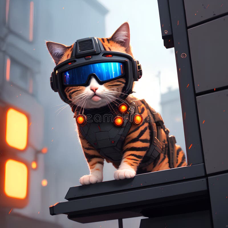Cool Single Swat Special Ops Cat with Weapon. AI Generated Stock ... Cool Single Swat Special Ops Cat with Weapon. AI Generated Stock ...