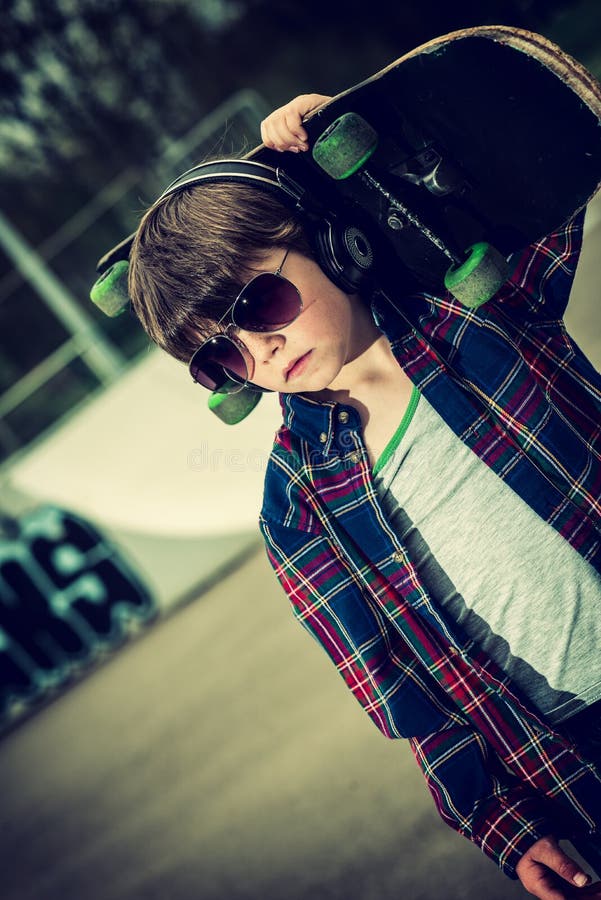 Cool skater stock photo. Image of cool, headphone, child - 39783794