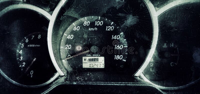 Cool Speedometer in Dark Theme Stock Photo - Image of dari, speedometer ...