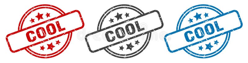 Cool Stamp. Cool Round Isolated Sign Stock Vector - Illustration of ...