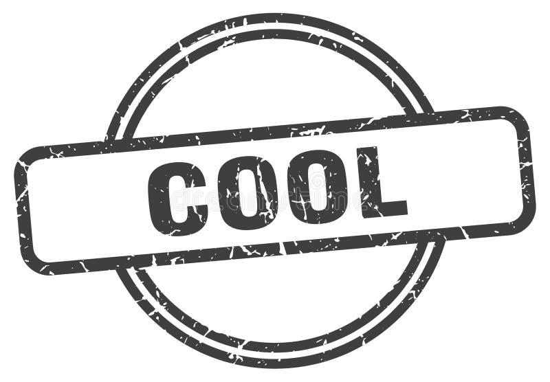 Cool Stamp. Cool Round Vintage Grunge Label Stock Vector - Illustration ...