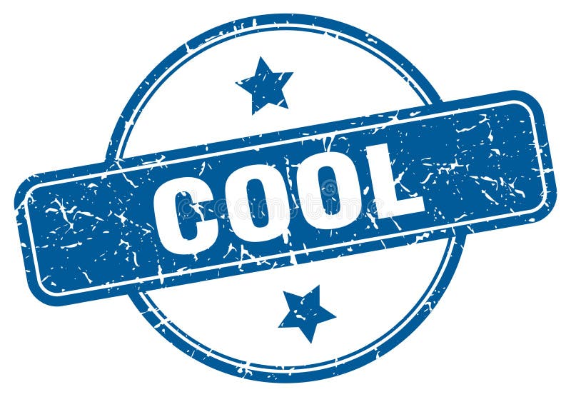 Cool Stamp. Cool Round Vintage Grunge Label Stock Vector - Illustration ...