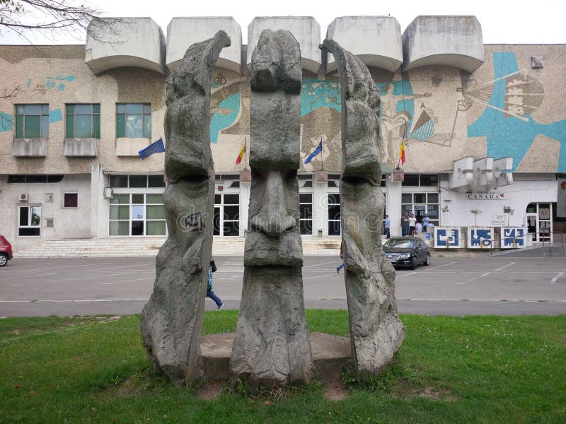 Cool statue from Oradea editorial stock photo. Image of europe - 102791858