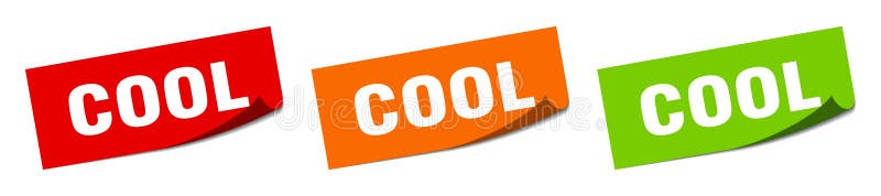 Cool Sticker. Cool Square Isolated Sign Stock Vector - Illustration of ...
