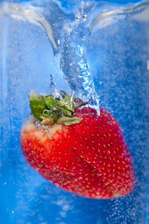 Cool Strawberry stock image. Image of sinking, refresh - 9038983