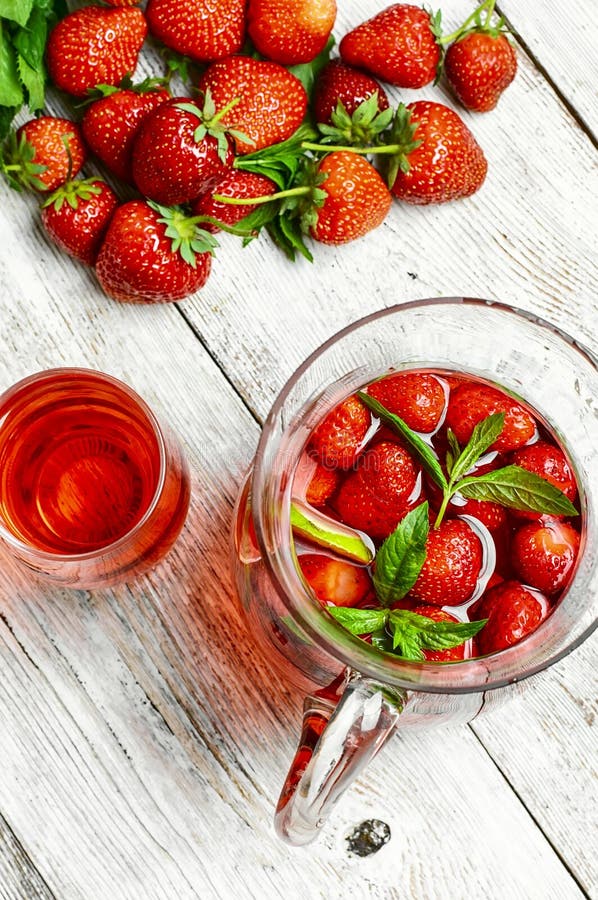 Cool strawberry compote stock photo. Image of juice, tasty - 72593402