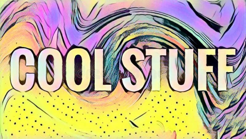 Cool Stuff Fun Abstract Background Header Illustration Stock ...