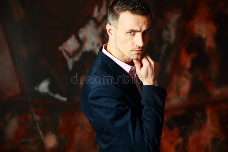 Handsome stylish man stock photo. Image of expressing - 50325726