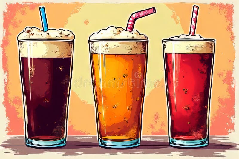 Cool Summer Drinks in Sparkling Glasses a Refreshing Visual Feast of ...