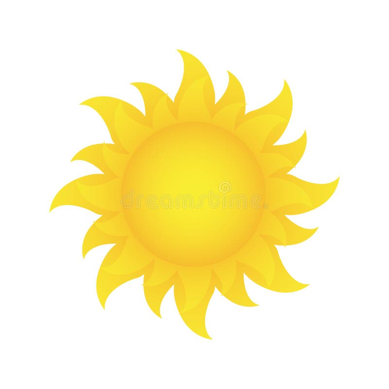 Cool Sun Icon. Vector Illustration Stock Illustration - Illustration of ...
