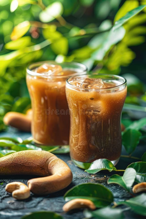 Cool Tamarind Cocktail on the Table. Selective Focus Stock Photo ...