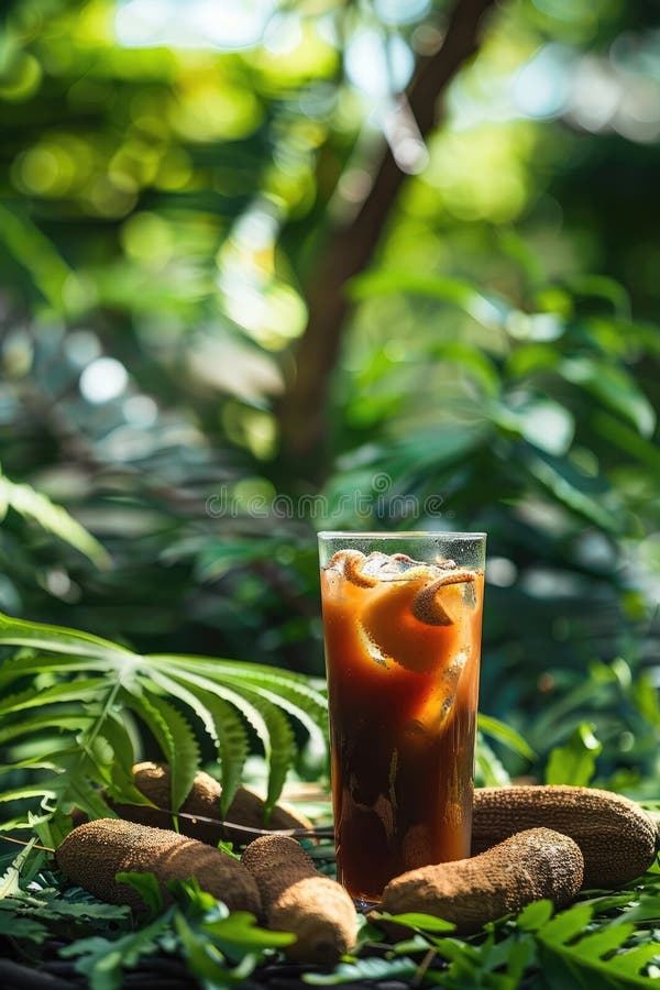 Cool Tamarind Cocktail on the Table. Selective Focus Stock Photo ...