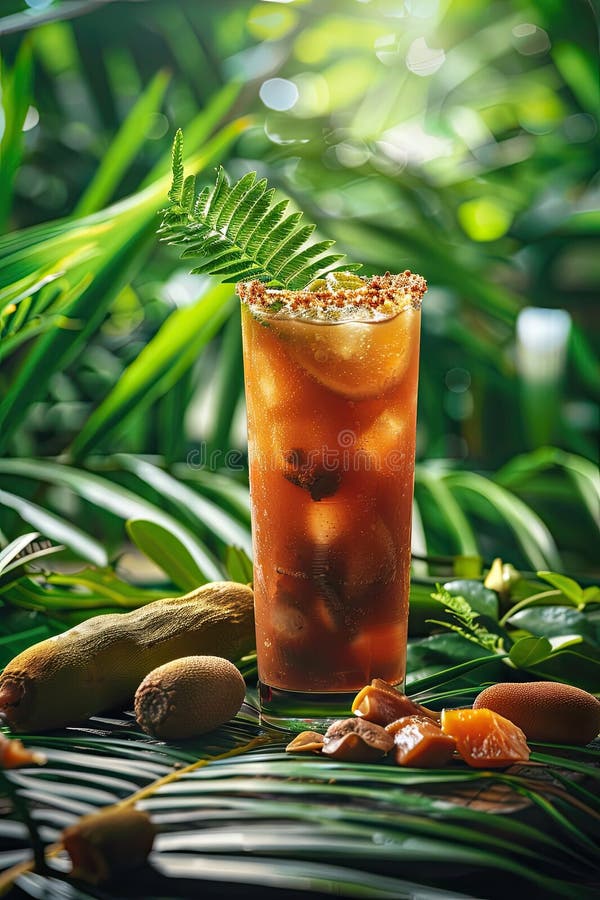 Cool Tamarind Cocktail on the Table. Selective Focus Stock Photo ...