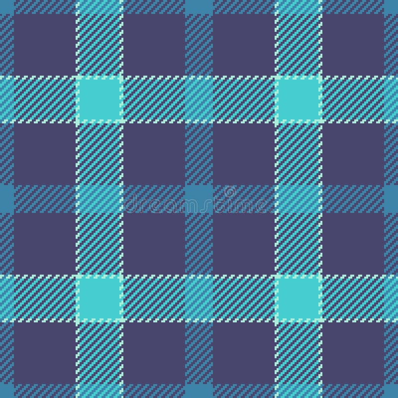 Cool Teal and Navy Blue Plaid Pattern. Perfect for Textile Designs ...