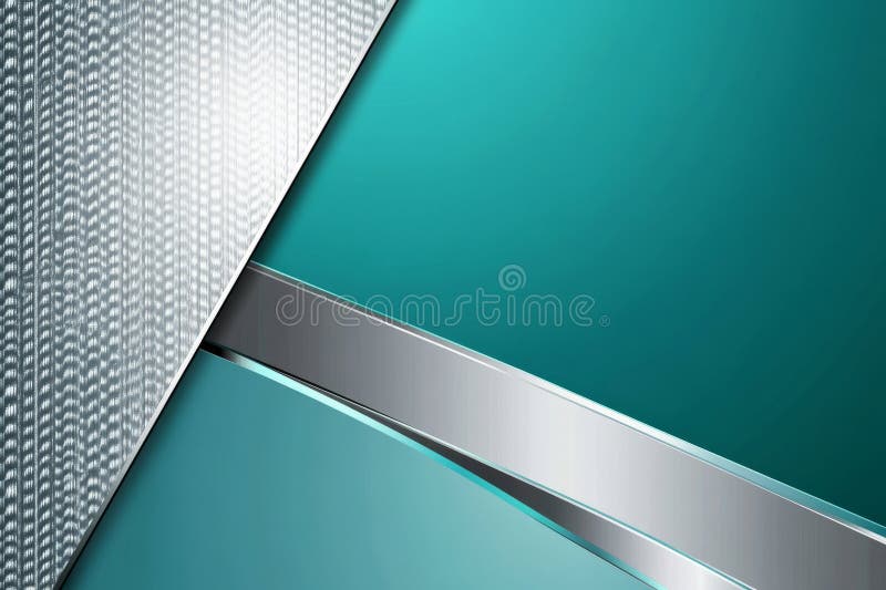 A Cool Teal and Silver Abstract Background with Smooth Gradients and ...