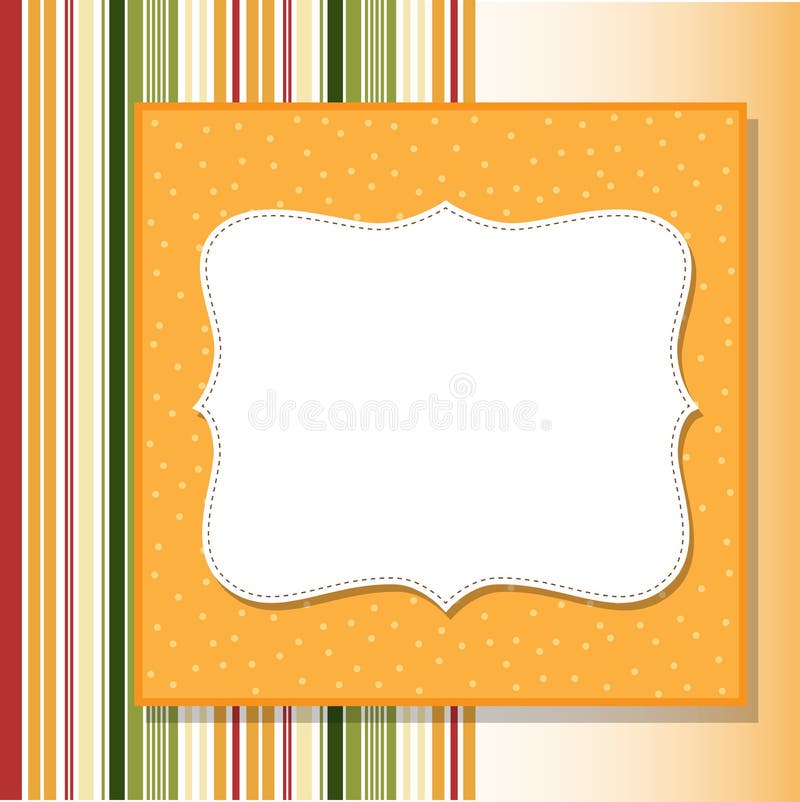 Cool Template Frame Design for Greeting Card Stock Vector ...