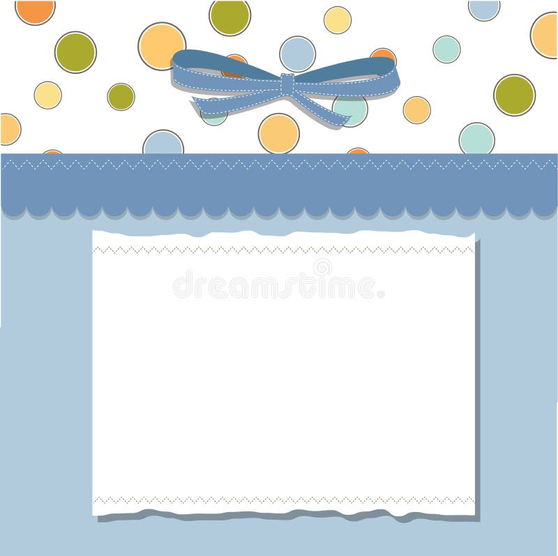 Cool Template Frame Design for Greeting Card Stock Vector ...