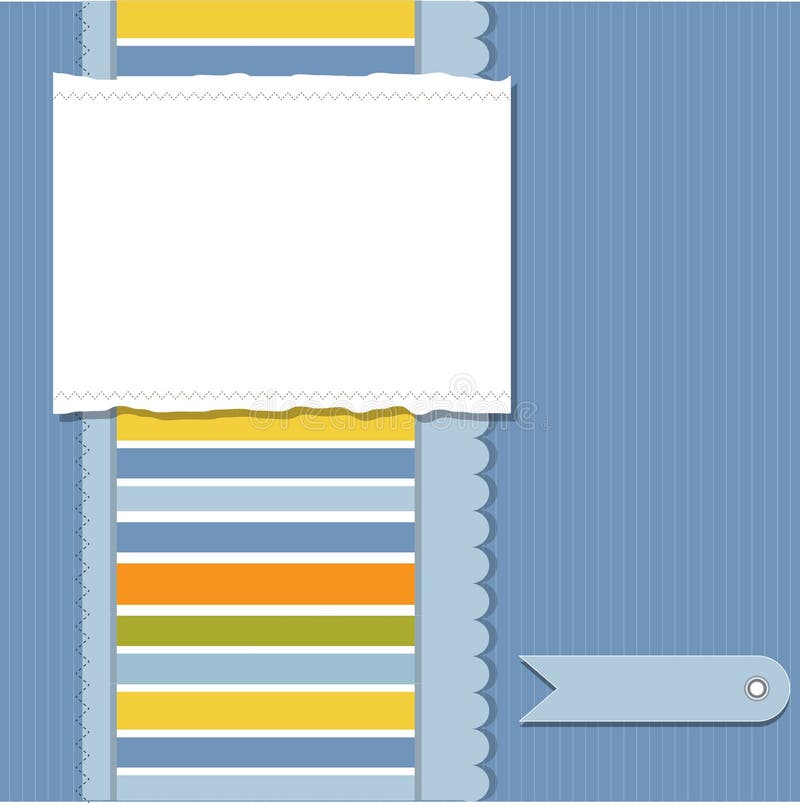 Cool Template Frame Design for Greeting Card Stock Vector ...