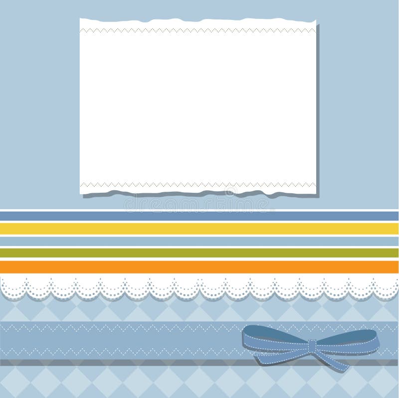 Cool Template Frame Design for Greeting Card Stock Vector ...