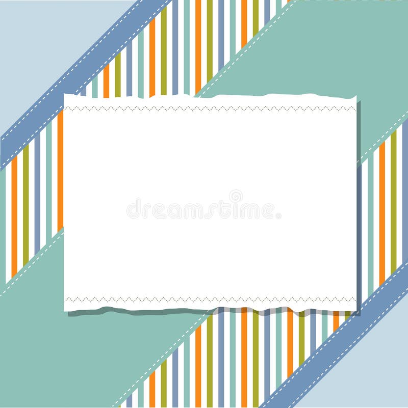 Cool Template Frame Design for Greeting Card Stock Vector ...