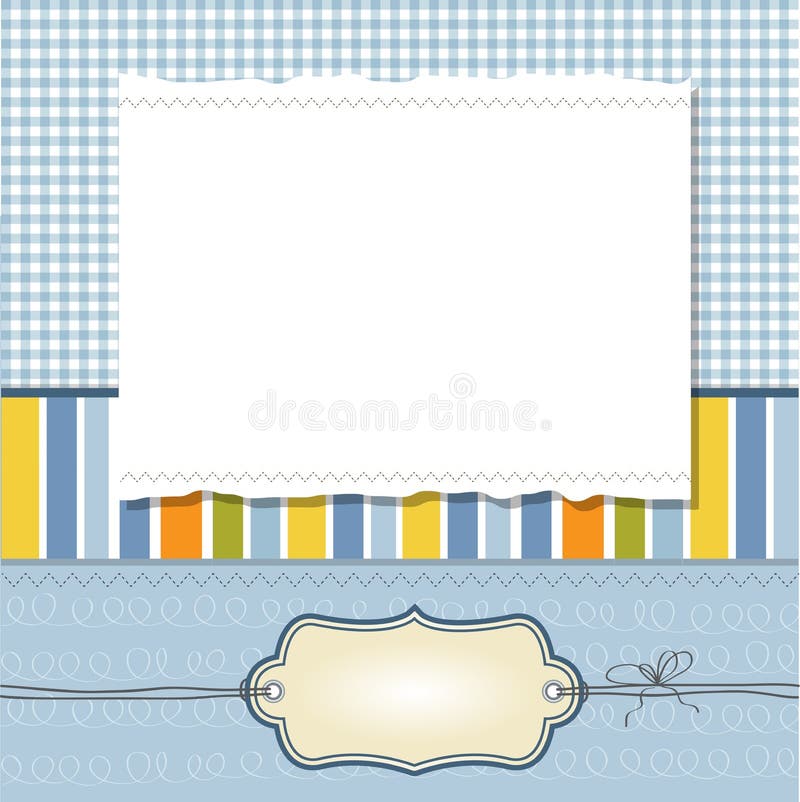 Cool Template Frame Design for Greeting Card Stock Vector ...