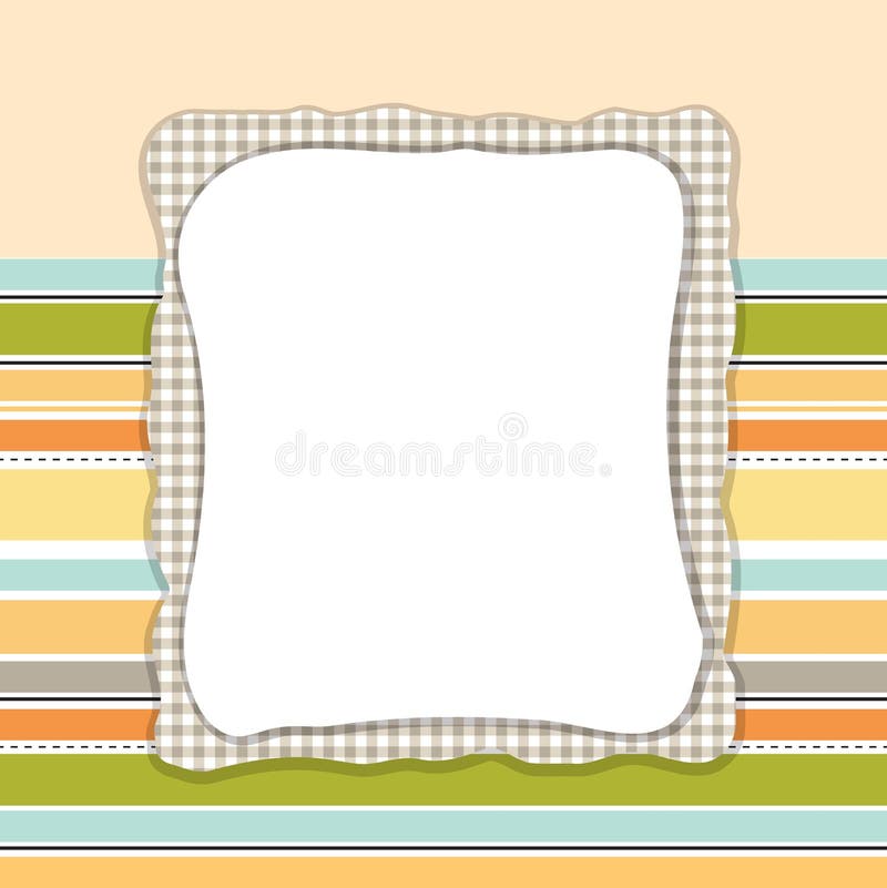 Cool Template Frame Design for Greeting Card Stock Vector ...