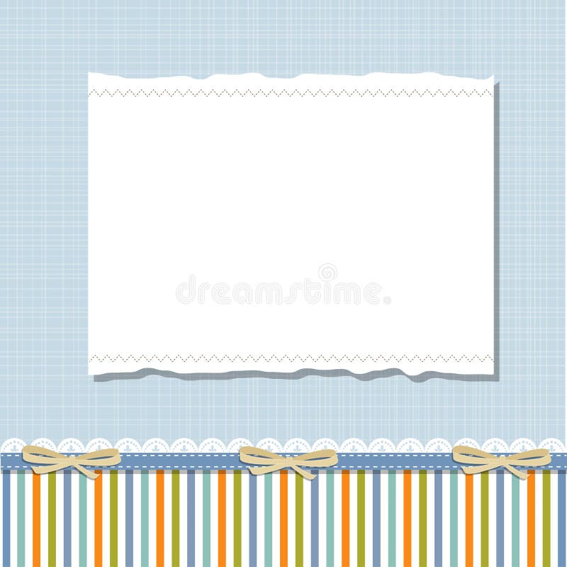 Cool Template Frame Design for Greeting Card Stock Vector ...