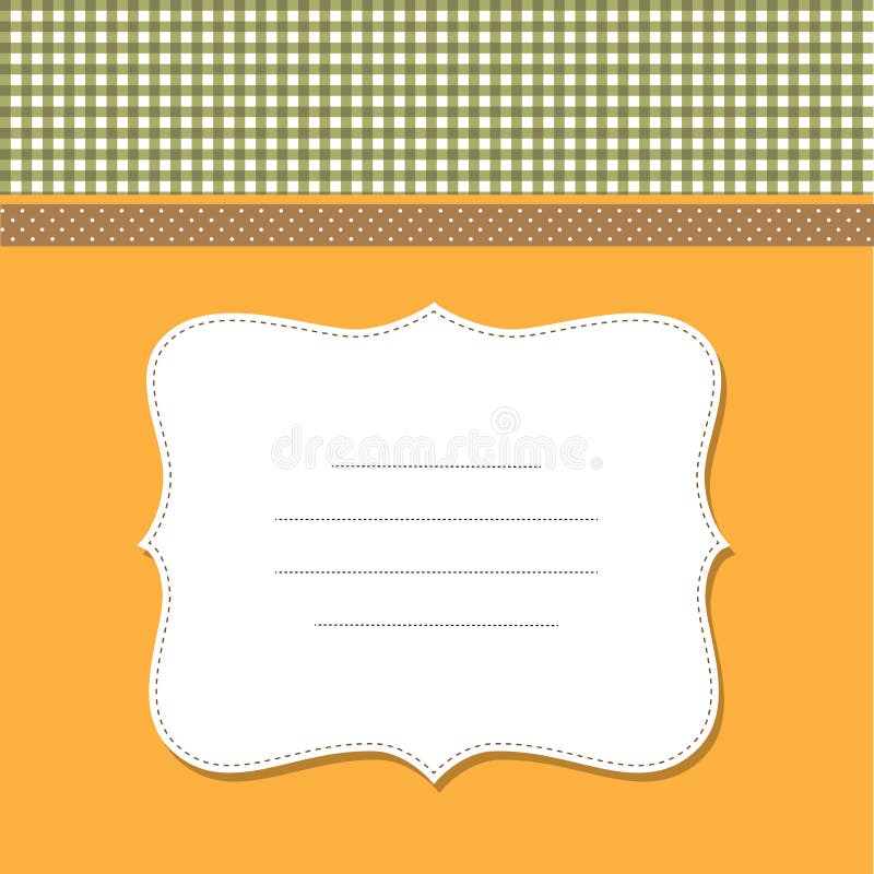 Cool Template Frame Design for Greeting Card Stock Vector ...