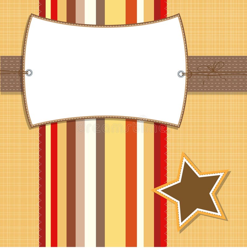 Cool Template Frame Design for Greeting Card Stock Vector ...