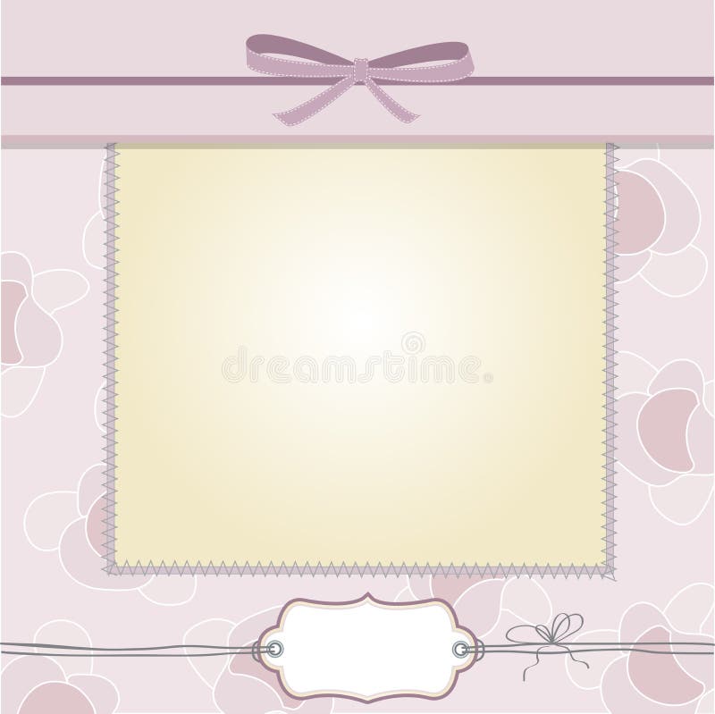 Cool Template Frame Design for Greeting Card Stock Vector ...