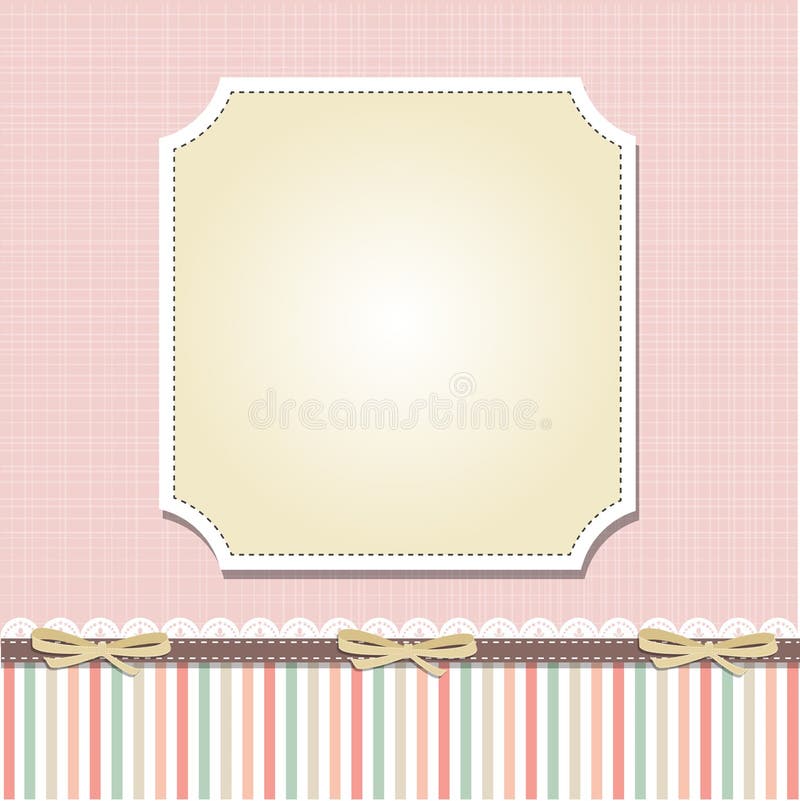 Cool Template Frame Design for Greeting Card Stock Vector ...